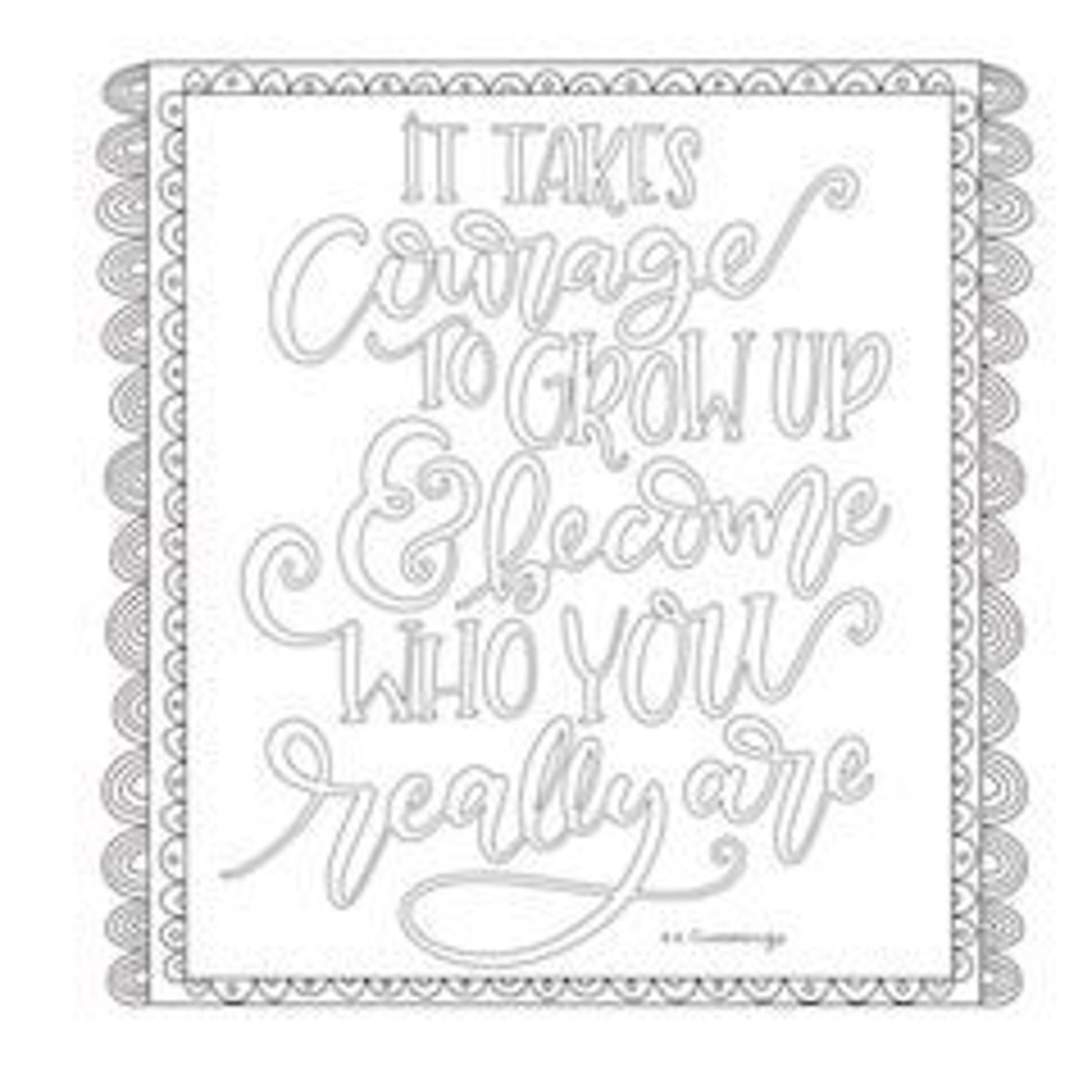 5 Motivational Printable Coloring Pages Zentangle Coloring | Etsy