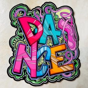 Graffiti Dance Vinyl Sticker: Ballet Ribbon Street Art - Etsy