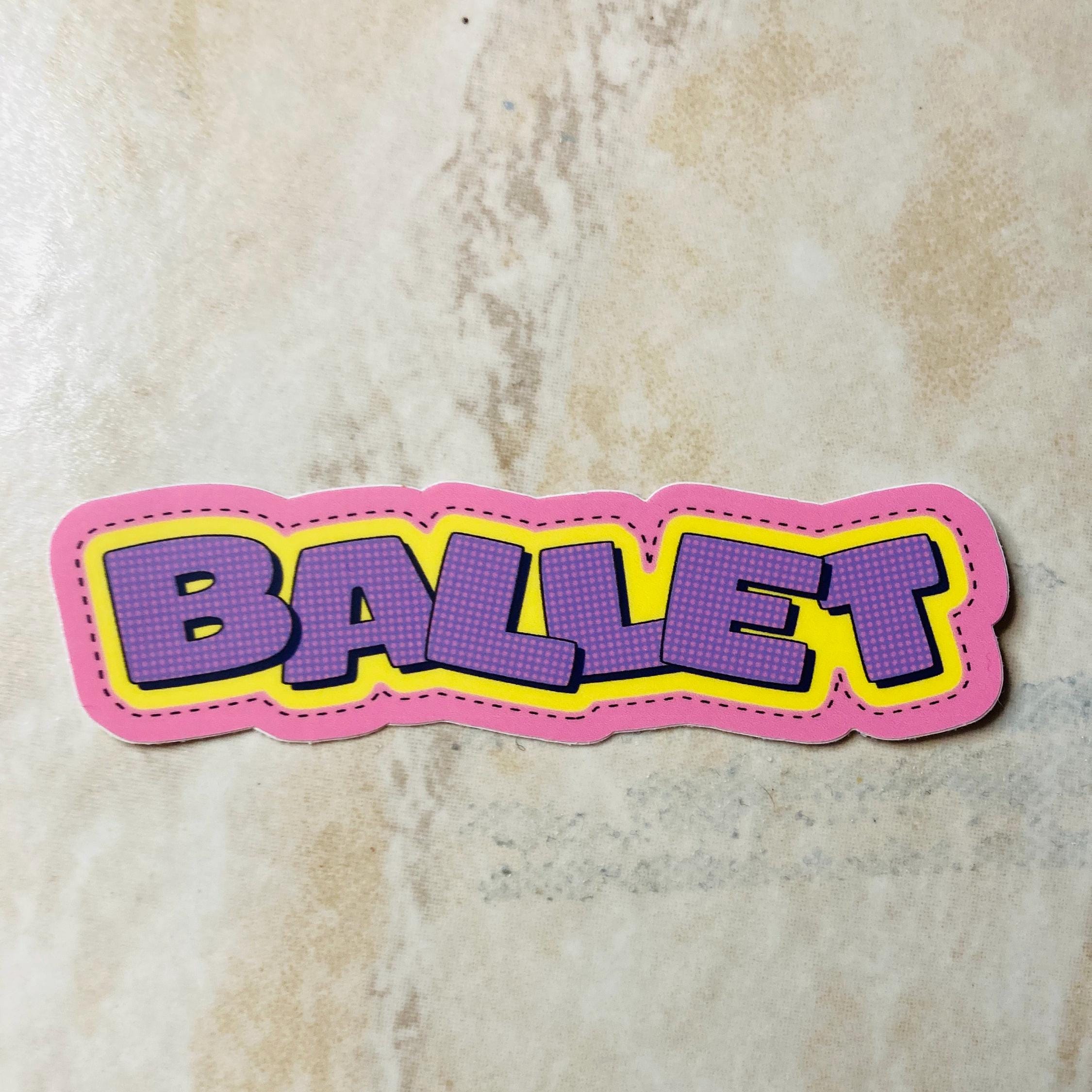 Retro Comic Book Ballet Vinyl Sticker: Weatherproof Dance Gift - Etsy