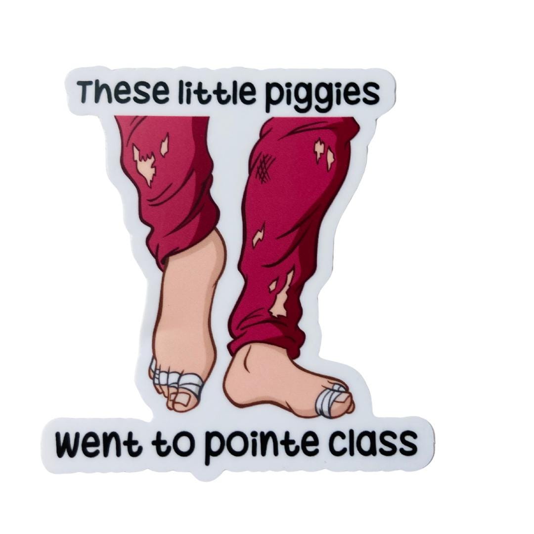 Ballet Pointe Shoe Sticker: Funny Dance Class Gift - Etsy