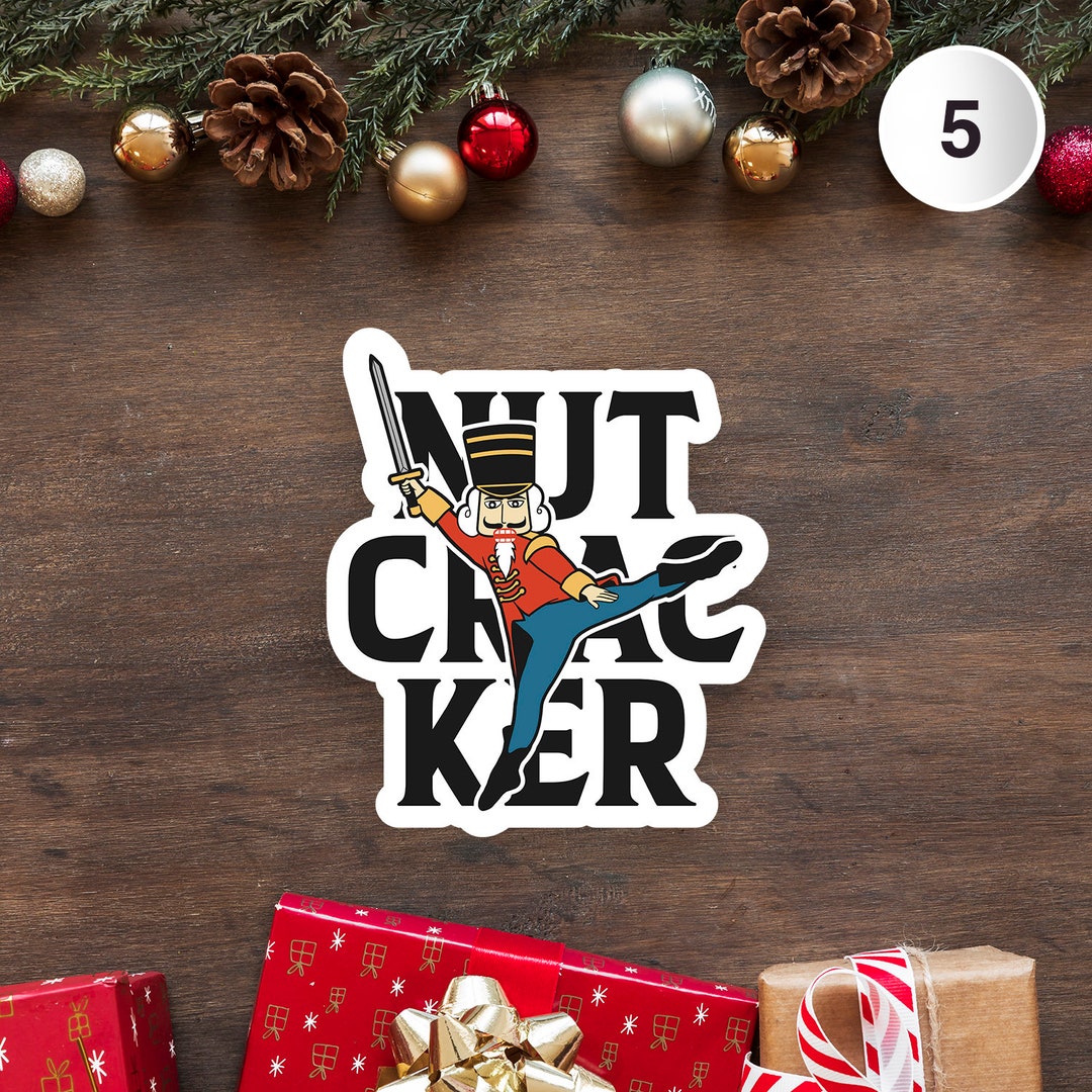 Nutcracker Dancing Soldier Vinyl Sticker, Vinyl Decal, Laptop Sticker, Dance Sticker, Gifts for ...