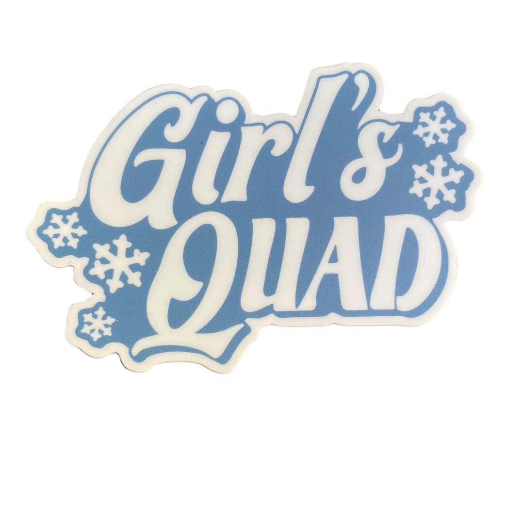 Girls Quad Figure Skating Sticker: Weatherproof Ice Skate Gift - Etsy