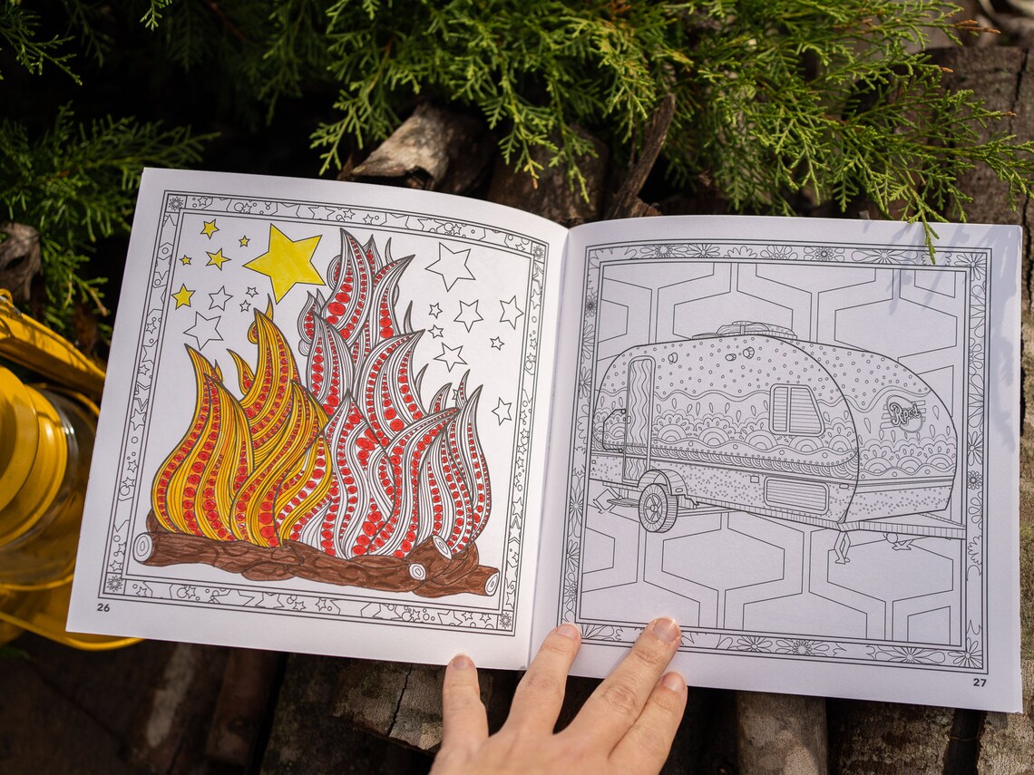 Contentment: the Coloring Book for Happy Campers of ALL Ages - Etsy