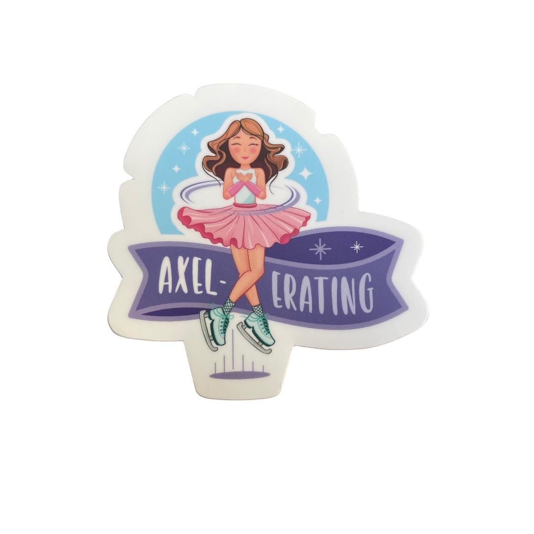 Axel-erating V2 Figure Skating Sticker, Skate Sticker, Gifts for Figure ...