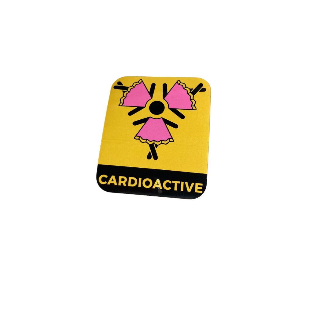 Cardio Square Cardioactive Vinyl Sticker,dance Sticker, Gifts for ...