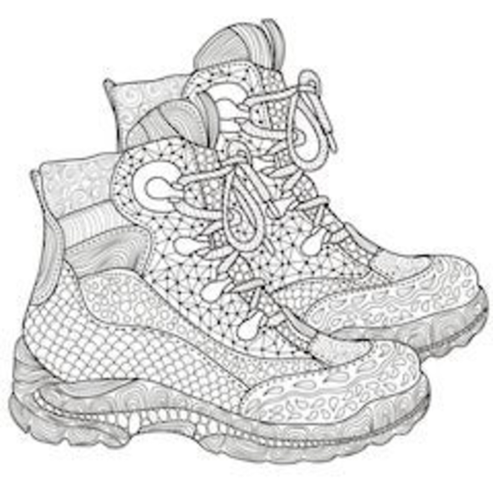 Printable Coloring Page Zentangle Camping Coloring Book - Etsy