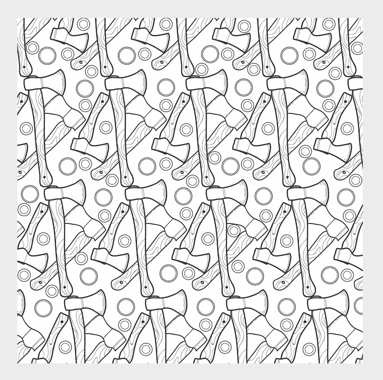 Printable Coloring Page Zentangle Camping Coloring Book - Etsy Canada