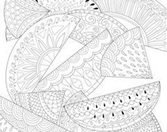 Printable Coloring Page Zentangle Camping Coloring Book | Etsy Australia