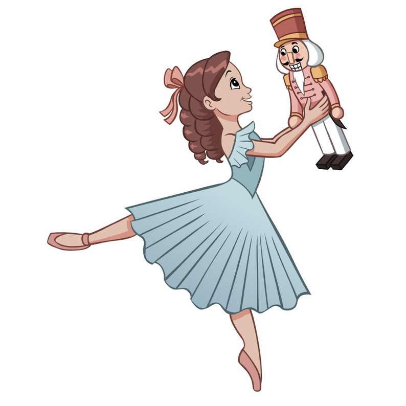 Clara and the Nutcracker Sticker – 3.6” X 4.5” – Choice of Three Hair ...