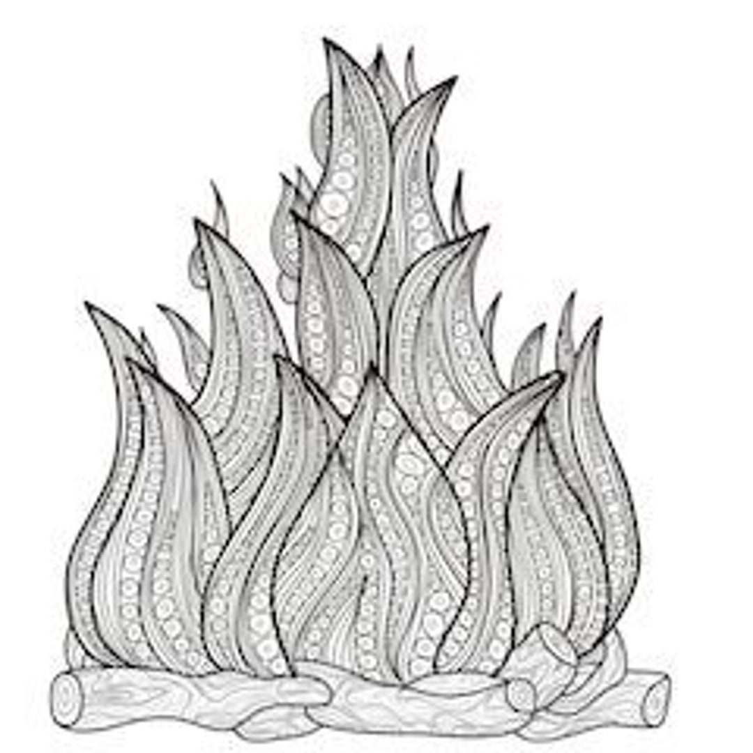 Printable Coloring Page Zentangle Camping Coloring Book - Etsy