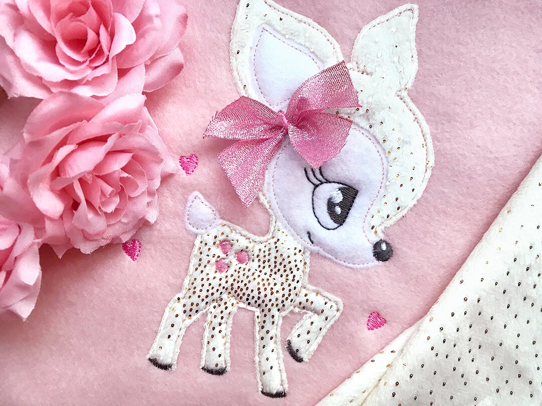Embroidery File fawn Loop Doodle / Appli 1318 - Etsy