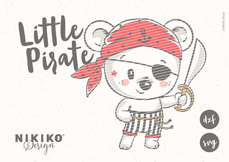 Plotterdatei Little Pirate - Etsy.de