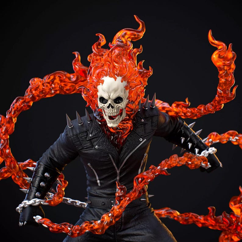 Ghost Rider – Marvel STL Statue | 3D Print Model | Digital STL File - Etsy