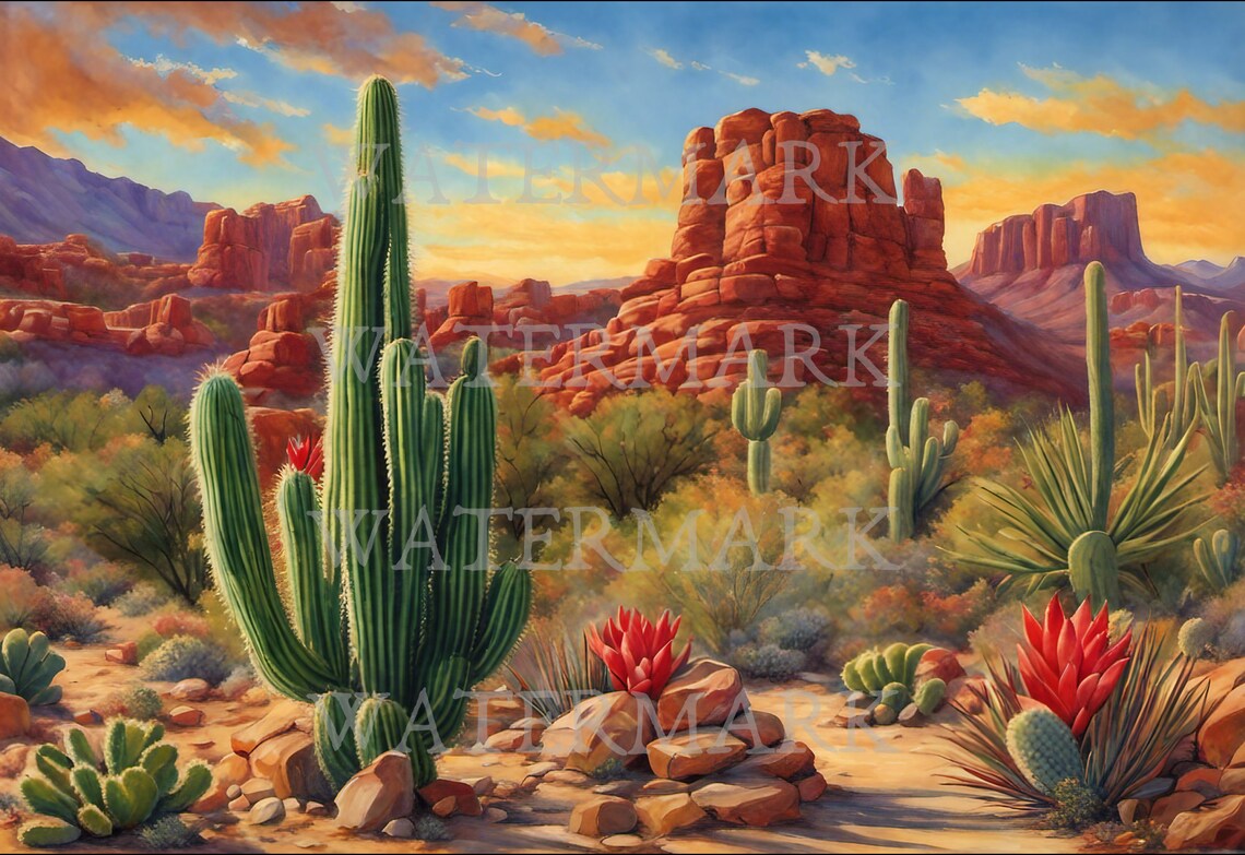 Digital Instant Download-desert Scene Local Arizona Etsy - Etsy