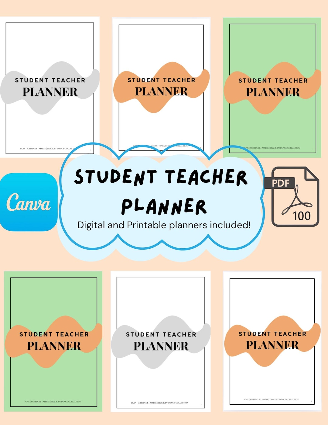 Student Teacher Planner || Placement Binder || Practicum || Education ...