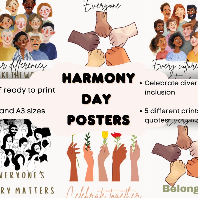 Harmony Day Posters - Etsy Australia