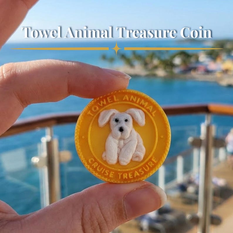Cruise Towel Animal Coin | Cruise Duck Alternative | Hidden Token - Etsy
