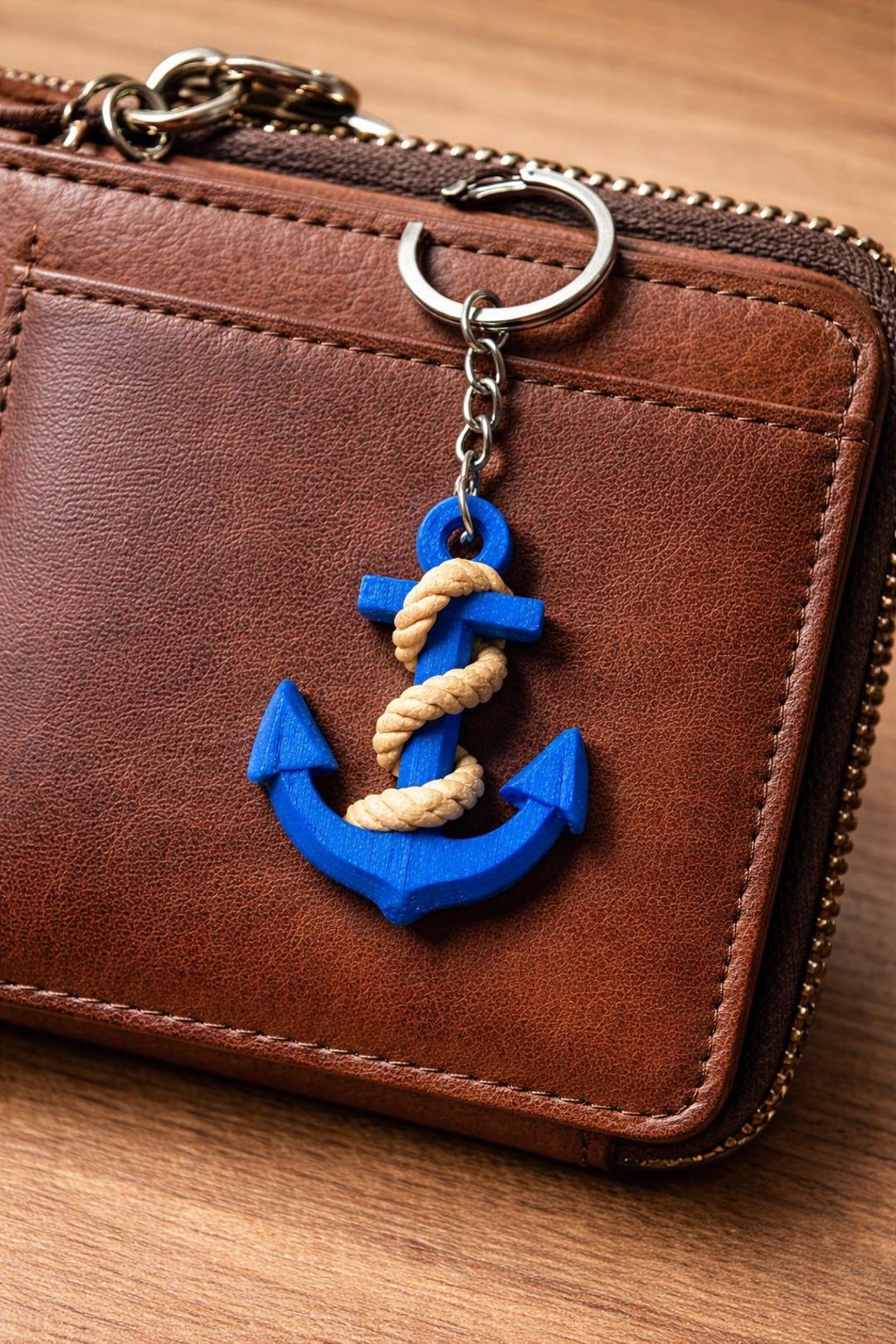 Tiny Anchor Rope Nautical Charm – 3D Printed Miniature Anchor Accessory ...