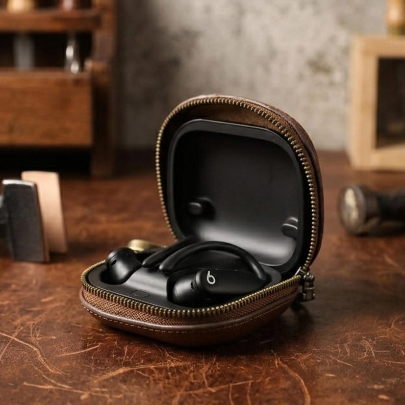 Handmade Leather Case for the Powerbeats Pro 2, Beats Pro 2 Cover ...