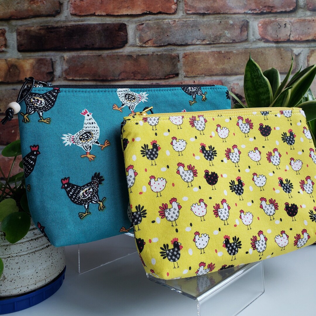 Cute, Chickens, Zipper Pouch, Makeup Bag - Etsy