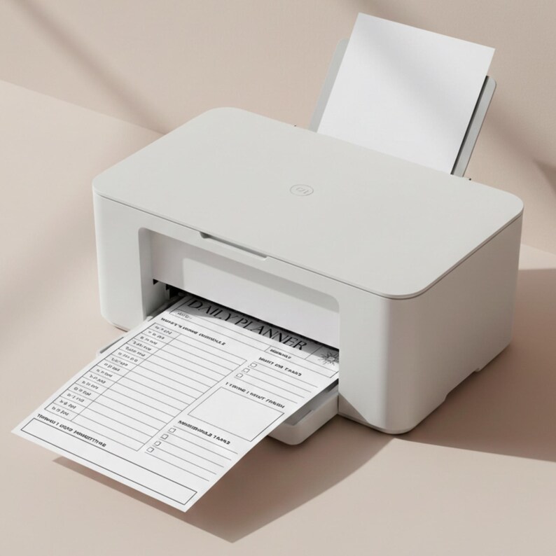 Minimal Daily Printable Planner 2026, Simple Productivity Planner for ...