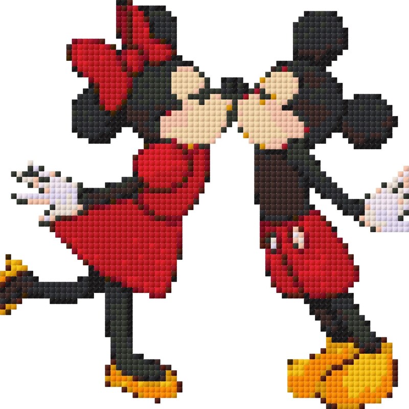 Mickey Mouse Pixel Art - Etsy