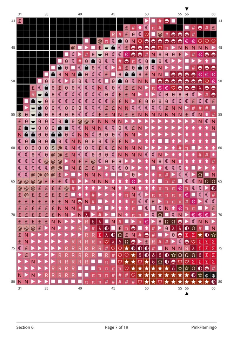 Pink Flamingo Cross Stitch Pattern - Etsy
