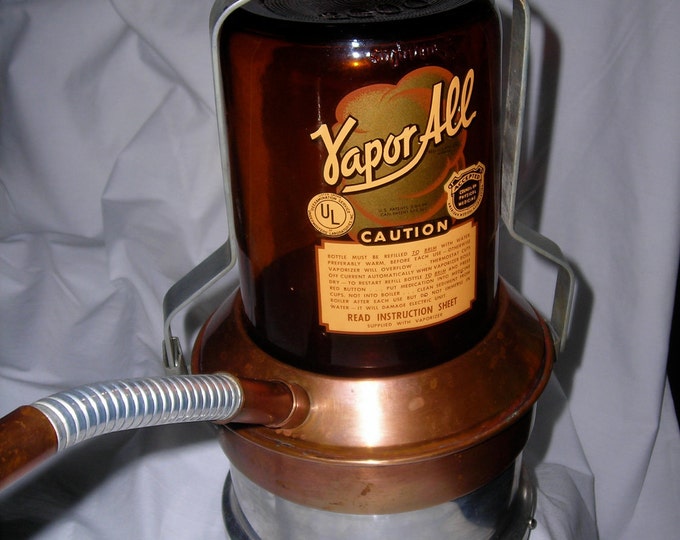 Antique "vapor All" Glass & Copper Vaporizer/humidifier - Etsy