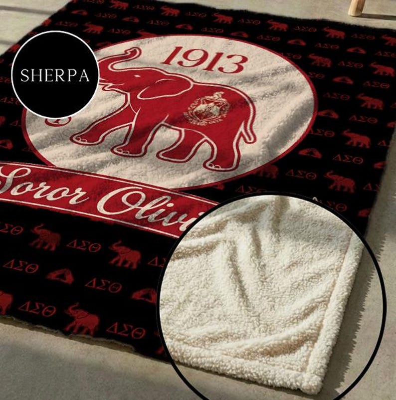 Personalized Delta Sigma Theta Blanket With Name, Custom DST Soror ...