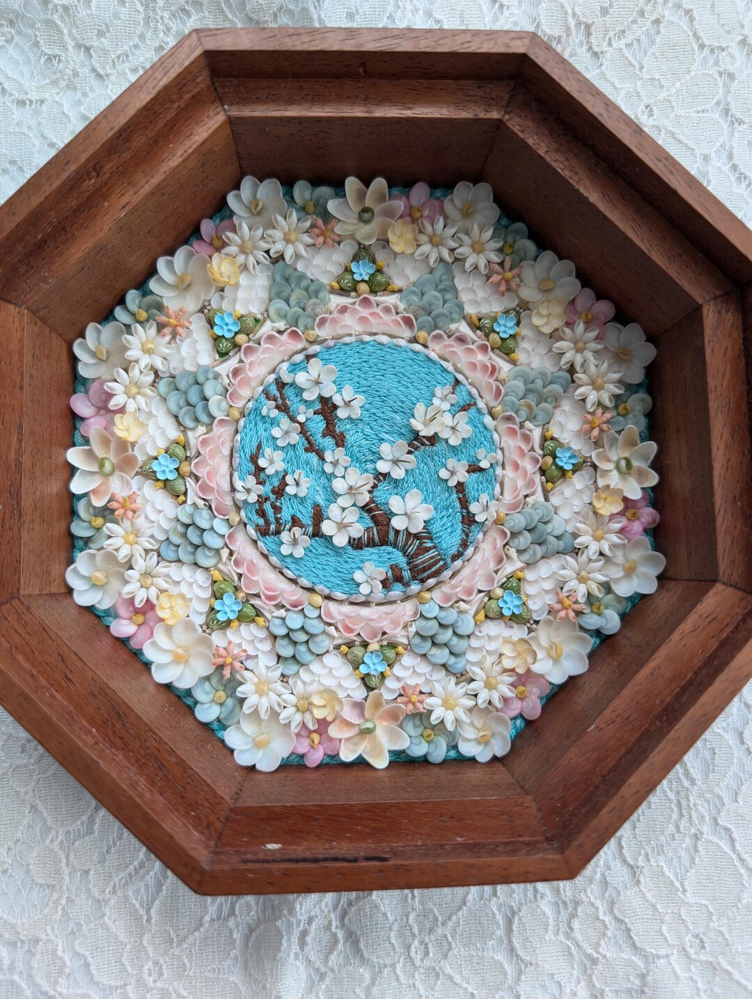 Sailor Valentine Shell Art, Van Gogh Almond Blossom Wall Decor - Etsy