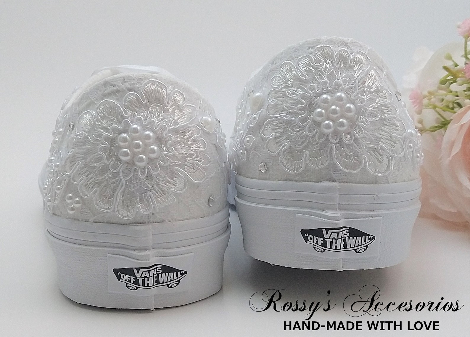 White Lace Wedding Vans / Wedding Vans Sneakers for Bride / - Etsy