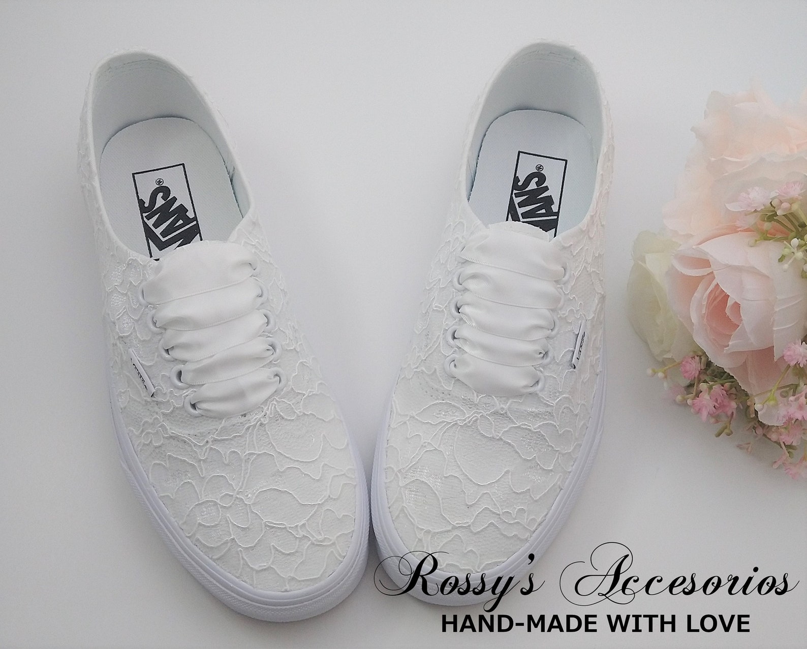 White Lace Wedding Vans / Wedding Vans Sneakers for Bride / - Etsy