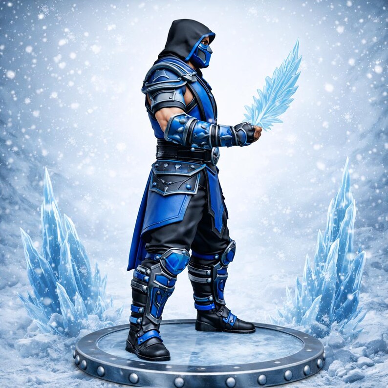Ice Ninja Warrior STL File – Cryomancer Assassin Miniature (digital ...