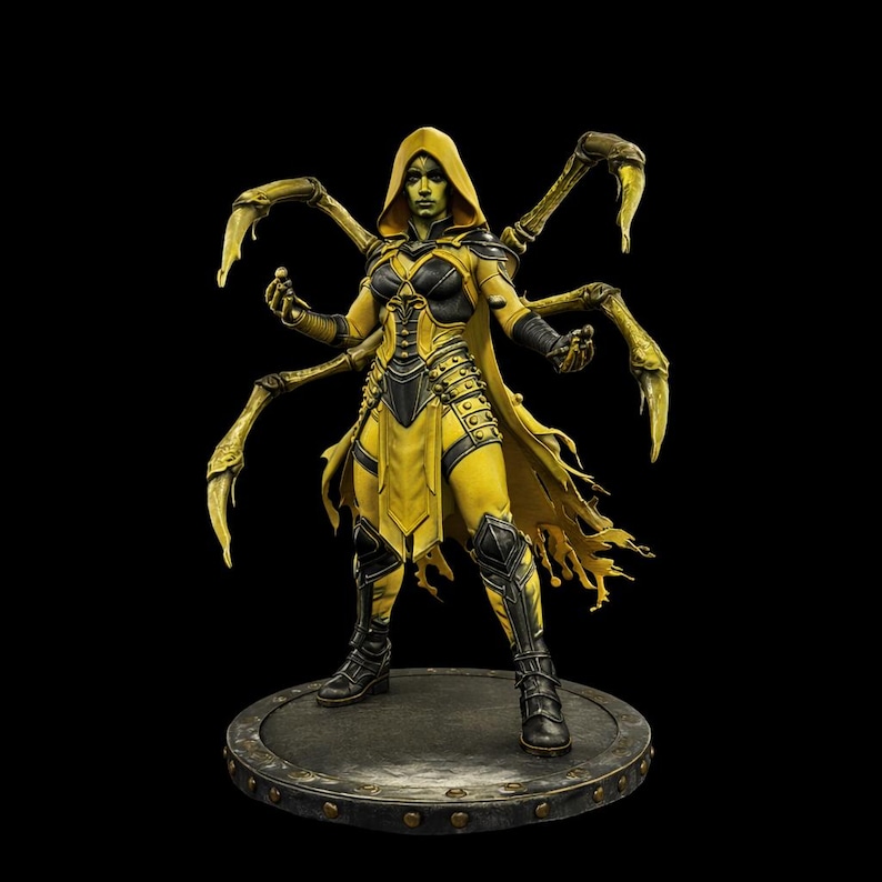 Arachnid Queen Assassin - 3D Printable STL File - Dark Fantasy ...