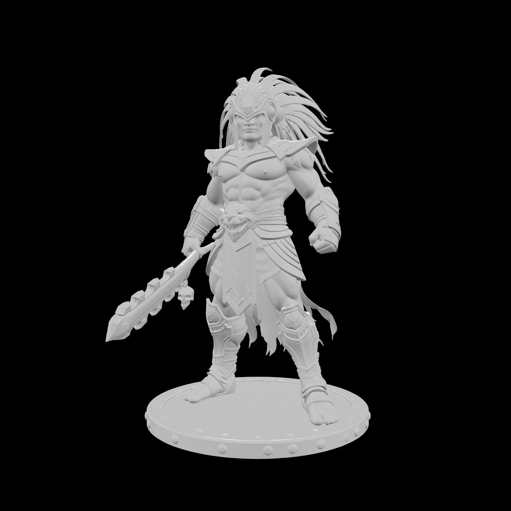 Aztec Warrior God Miniature STL File – Single Piece 3D Printing File - Etsy