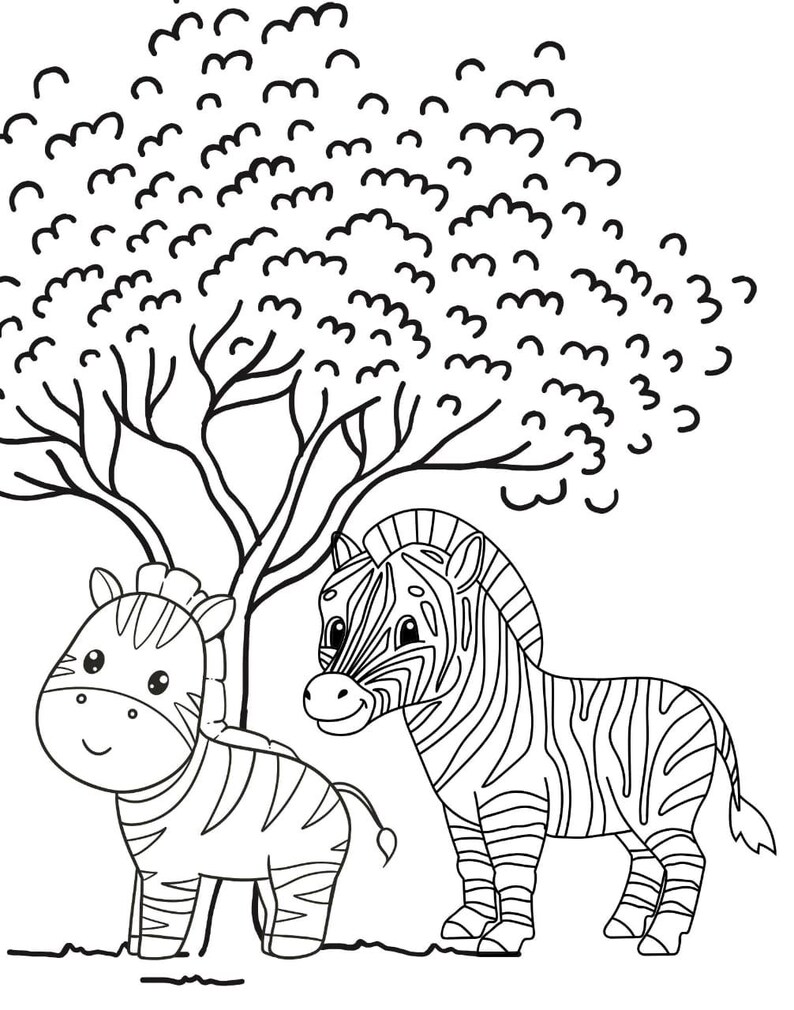 Cute Animals Coloring Pages,spring Coloring Book for Kids | 30 Wildlife ...