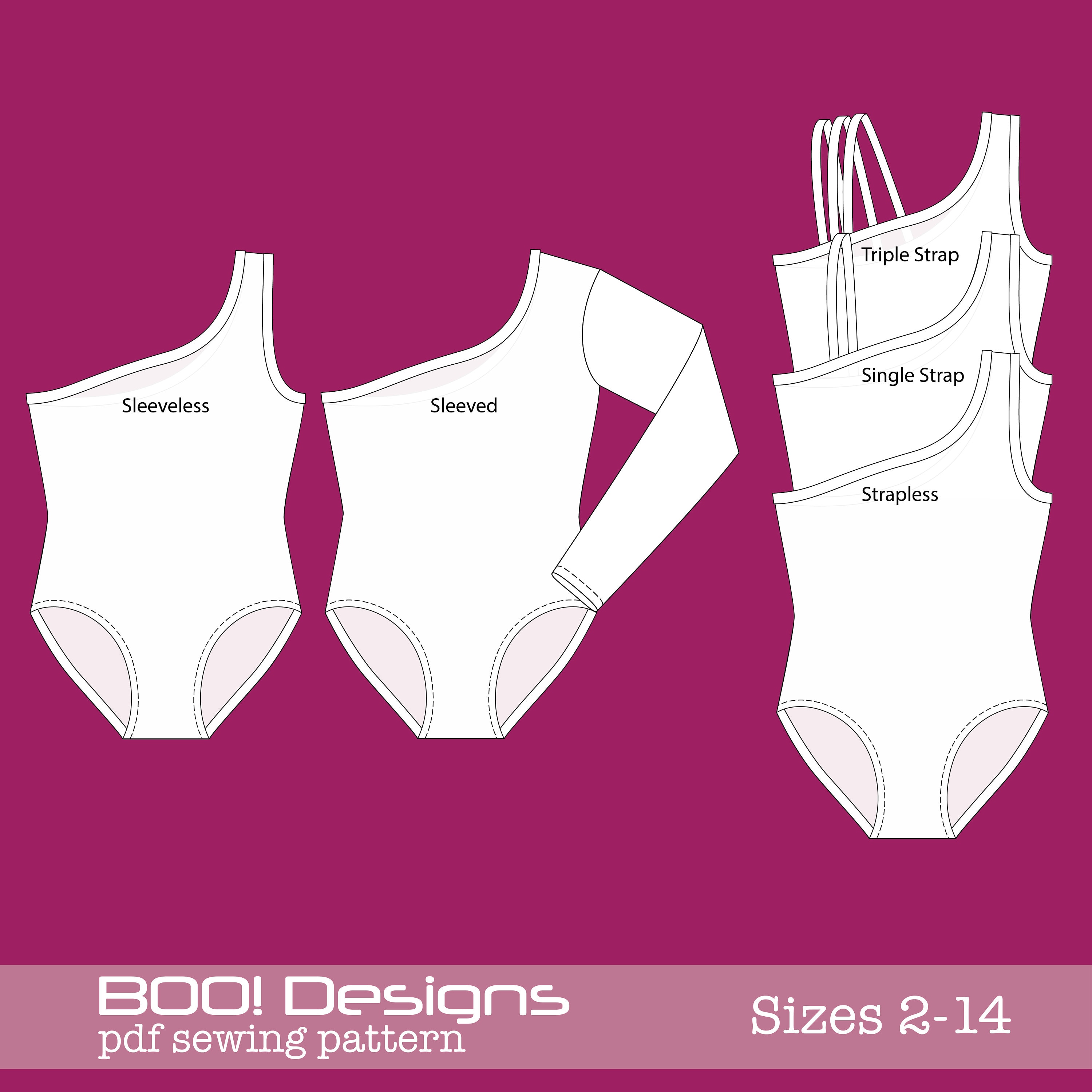 PDF Pattern Asymmetrical Suit Leotard and Swim - Etsy