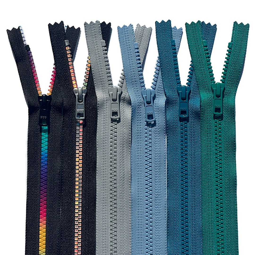 Chunky Zip Closed End Bundle - Rainbow Ink - Etsy