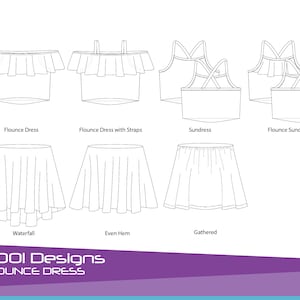 PDF Pattern Flounce Dress - Etsy