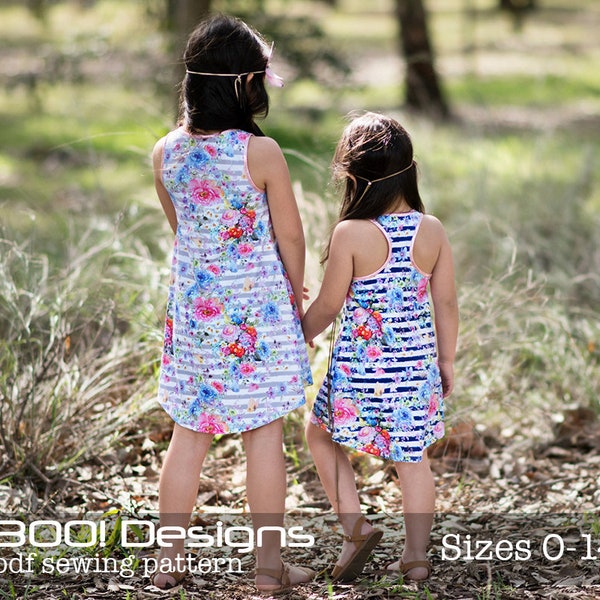 Pdf Pattern Girls Dress Woven - Etsy