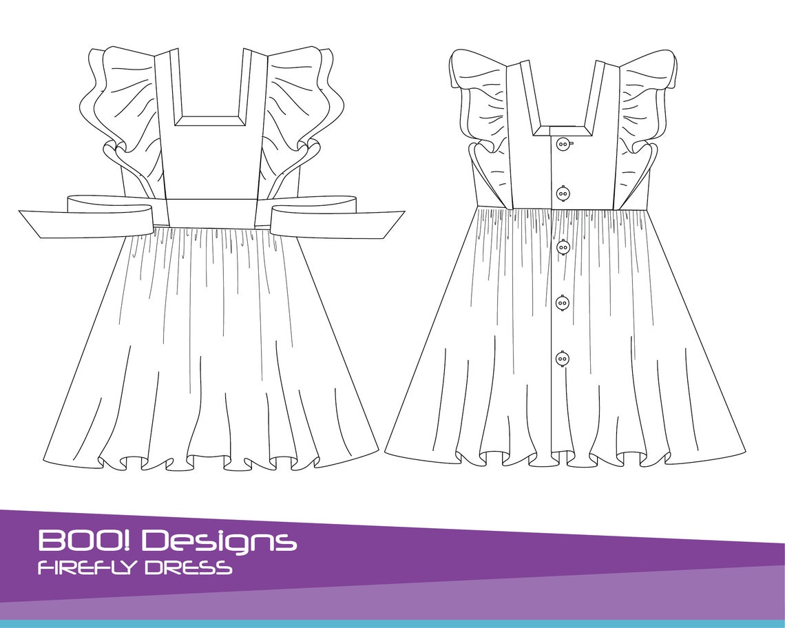 PDF Pattern Firefly Dress - Etsy
