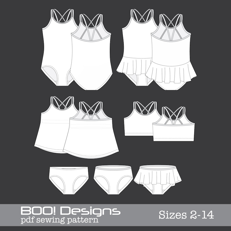 PDF Pattern Twin Swim Bikini and One Piece - Etsy