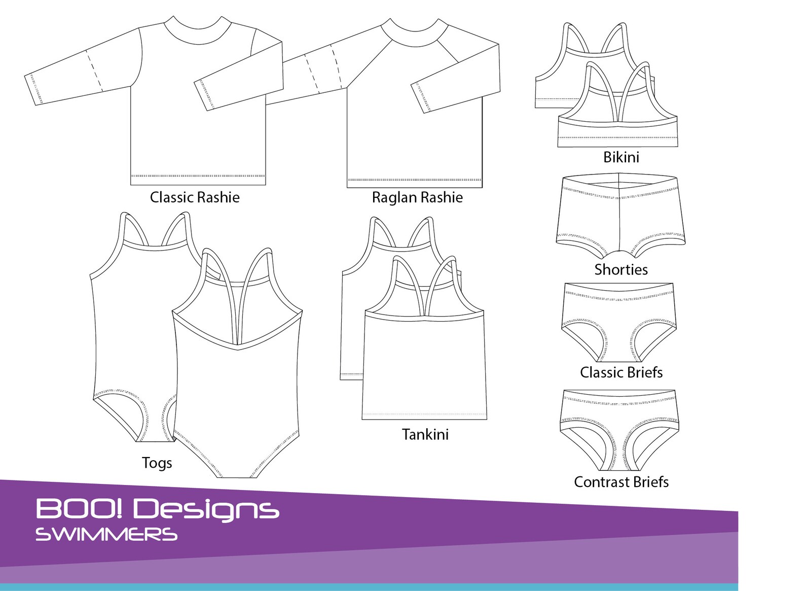 PDF Pattern Swimmers and Rashie - Etsy