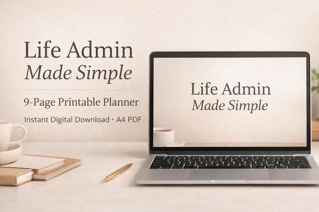 Life Admin Made Simple | Printable Home Organisation Checklist ...