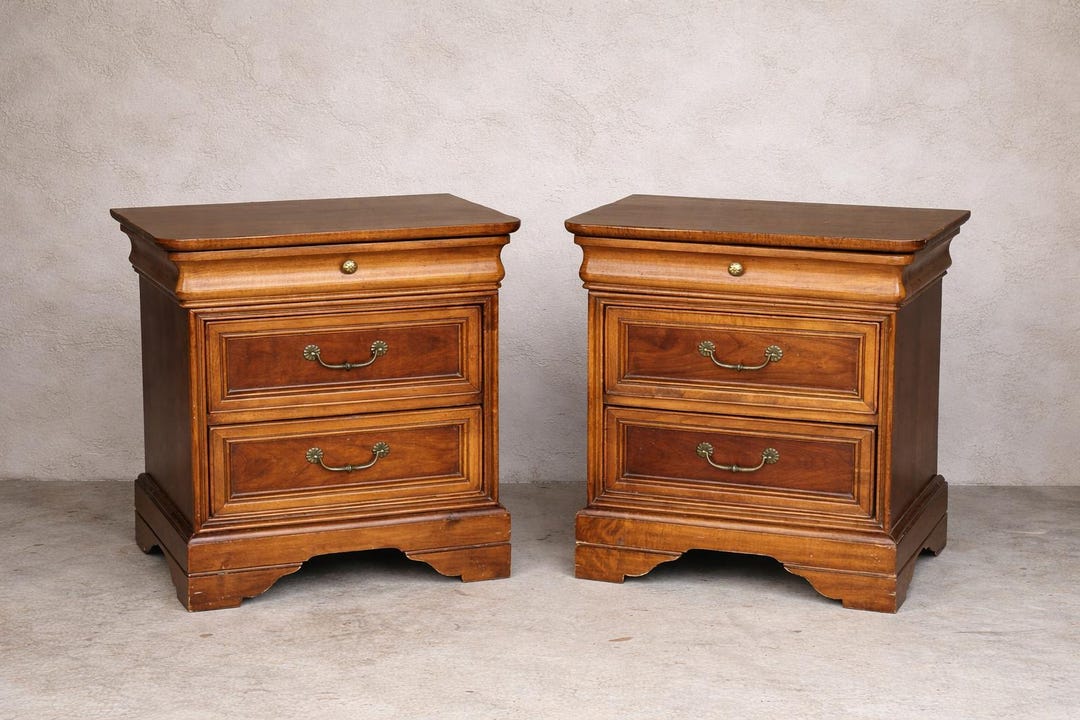 Lexington 'chez Michelle' Pair of Cherry Louis Philippe Style Three ...