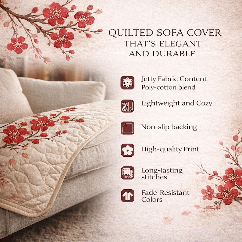 Black Cat Quilted Sofa Cover, Life is Better With Cats Printed Couch ...