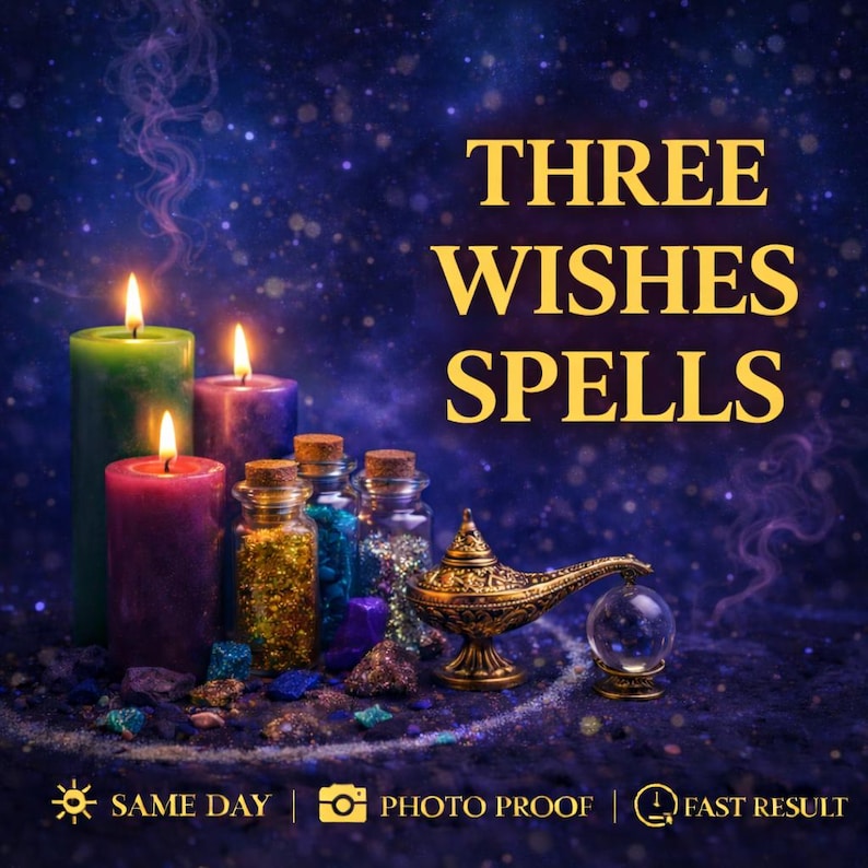 Three Wishes Spell – Powerful Wish Manifestation & Desire Fulfillment ...
