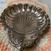 Vintage Crescent Silver Seashell Clam Shellcondiment Candy Trinket Dish ...