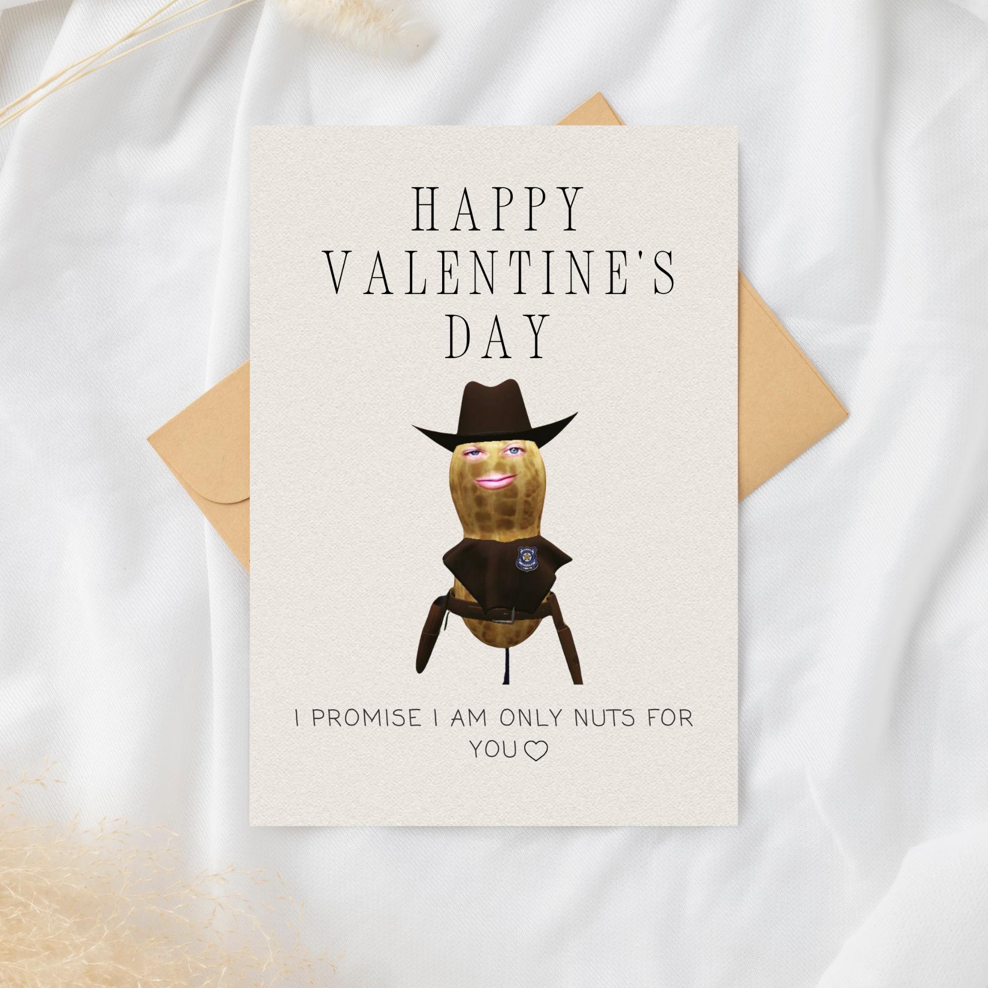 The Burnt Peanut Digital Valentines Day Card, Funny Peanut Card ...