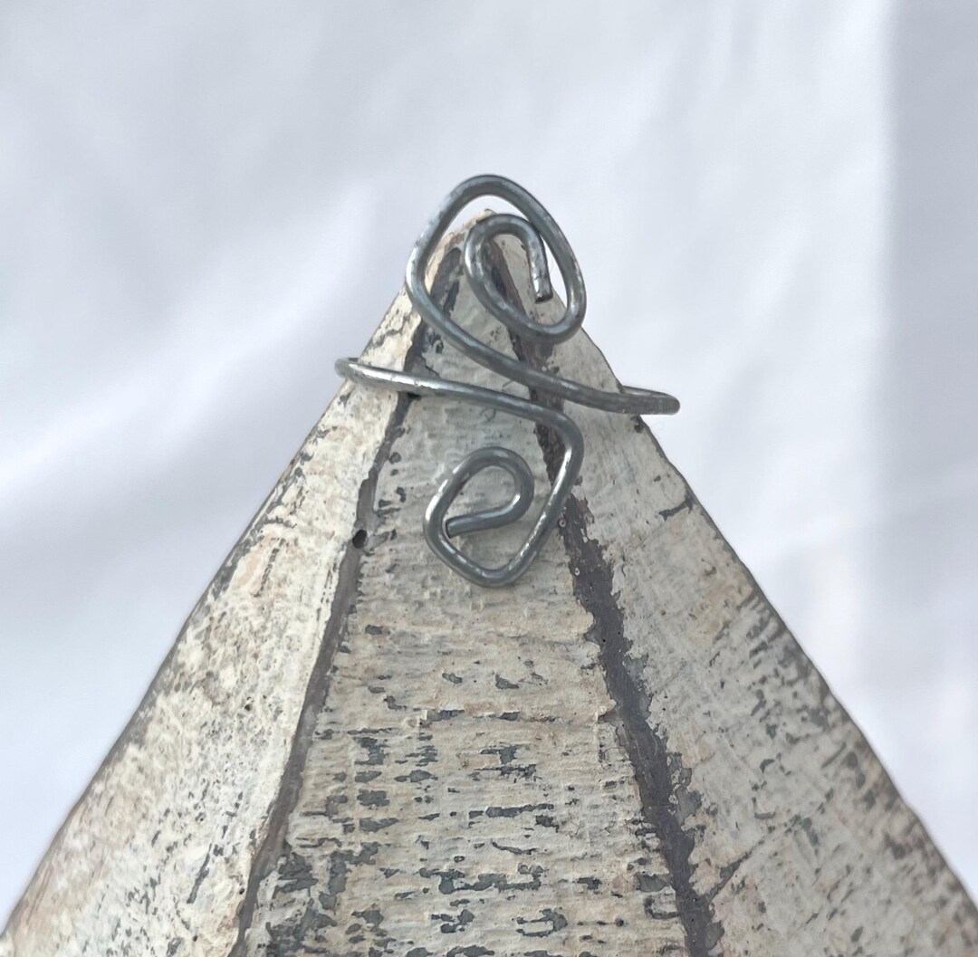 Ring: Silver Spiral Adjustable Metal Ring - Etsy